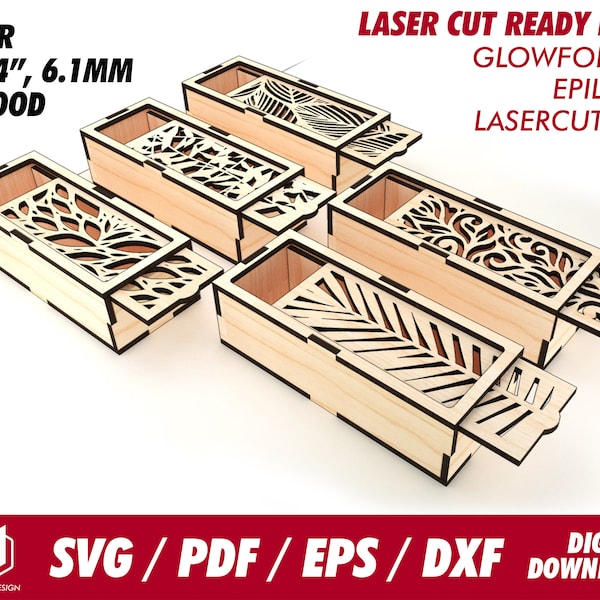 Slide Box Laser File - Etsy