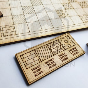 Scrabble Board Game - Svg / Pdf / Eps / Dxf Laser Cut File - Instant ...