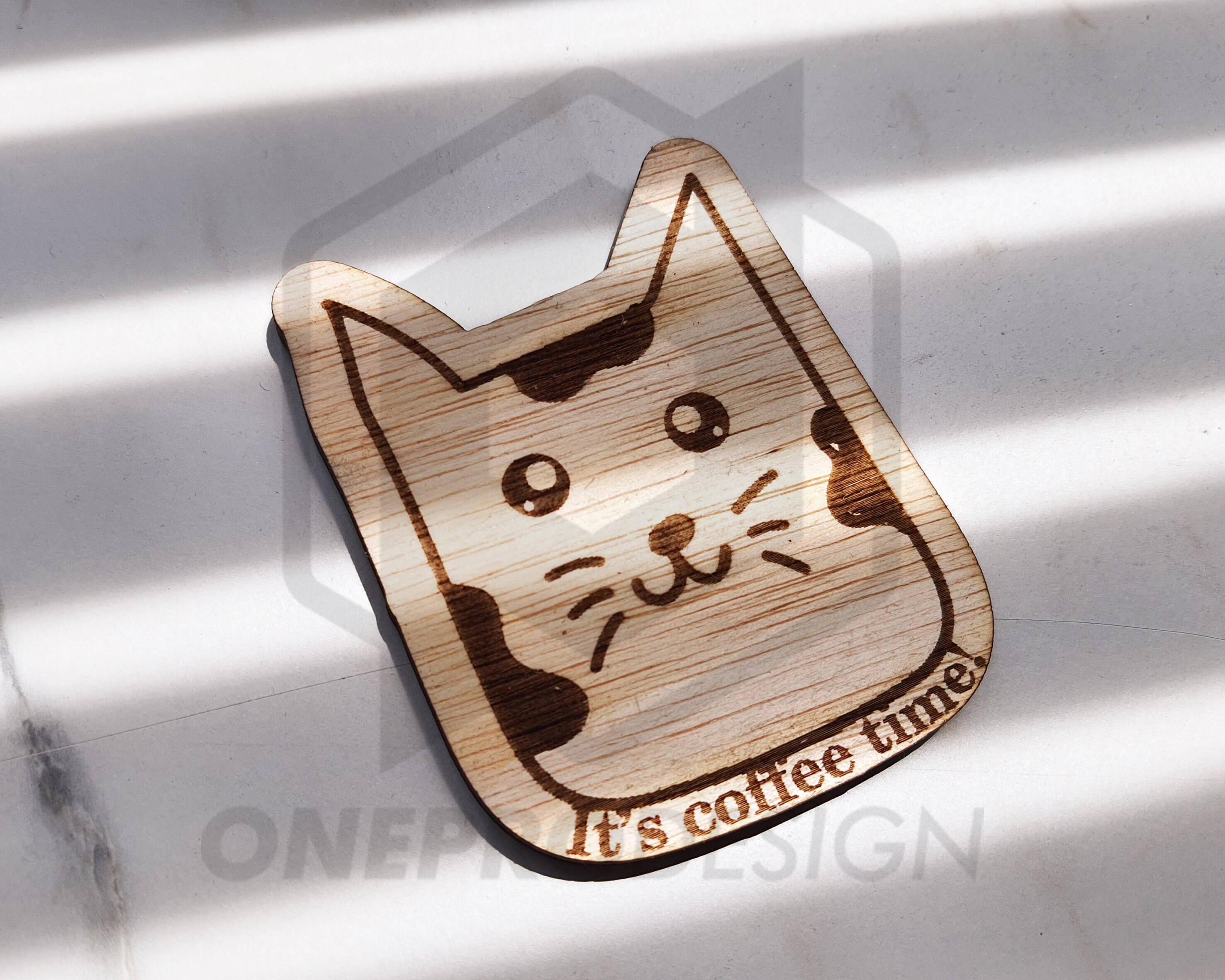 Cute Cat Coaster 6 Designs- Svg / Pdf / Eps / Dxf Laser Cut File ...