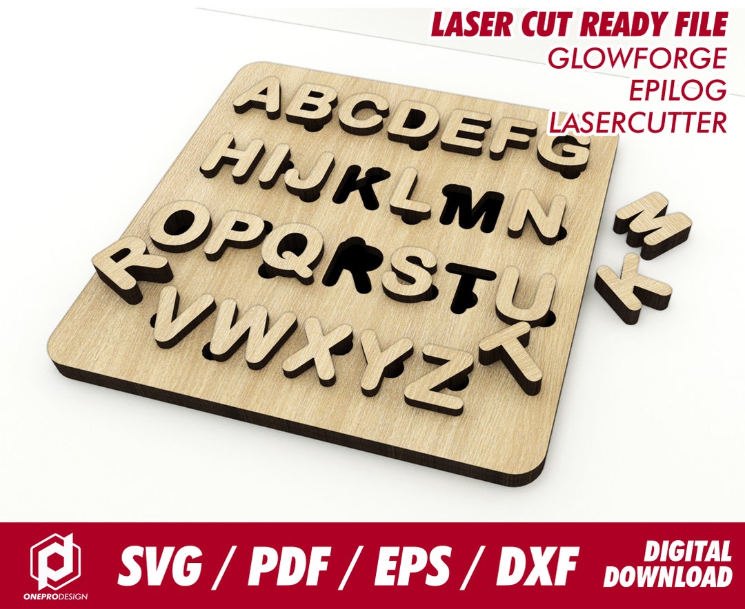 Alphabet Puzzle, ABC Puzzle for Kids Children, Vector - Svg / Pdf / Eps ...