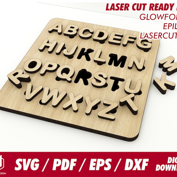 Wooden Abc Puzzle - Etsy