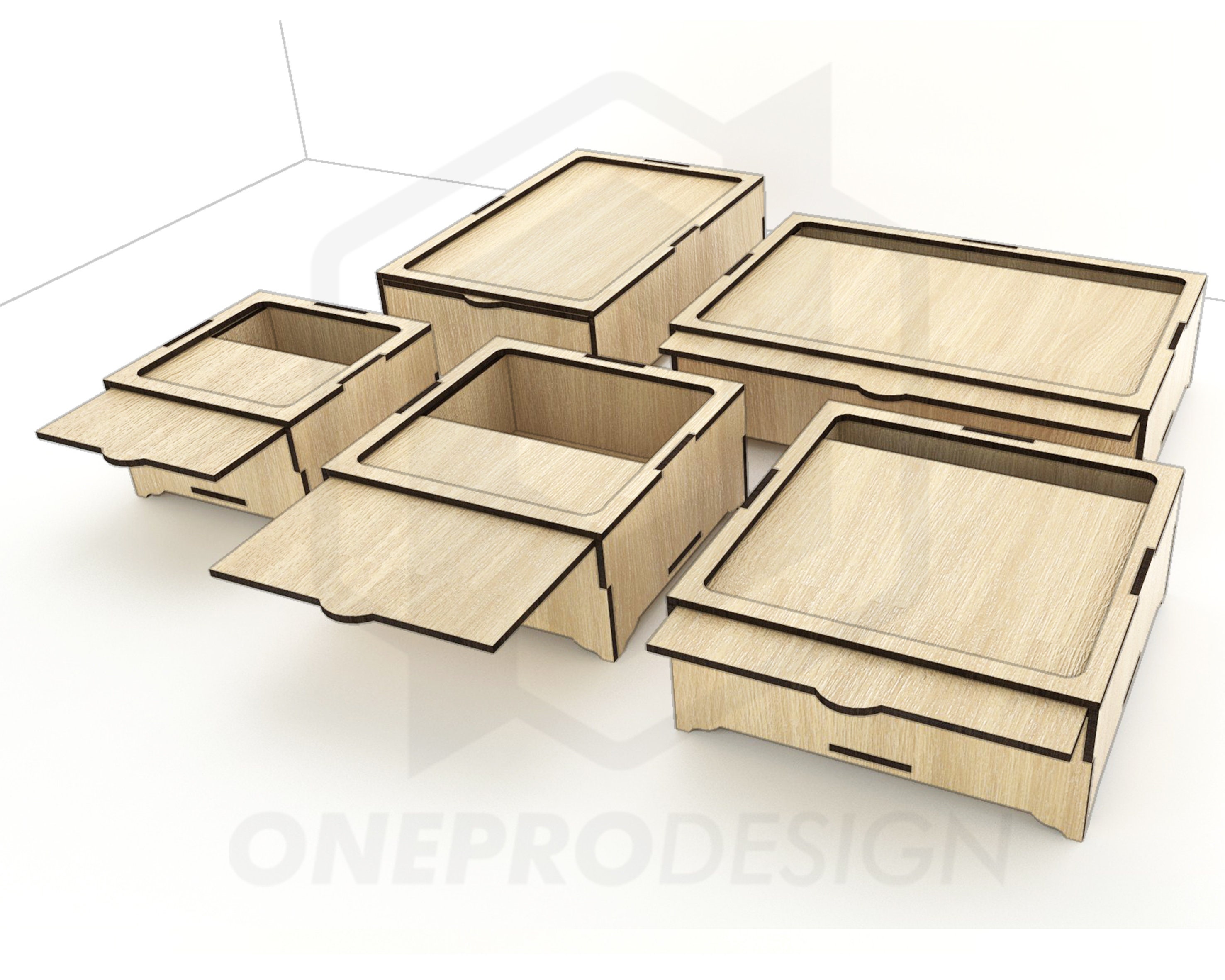 Boxes With Slid Lid With Leg 5 Sizes for 1/8 or 3.1mm - Etsy