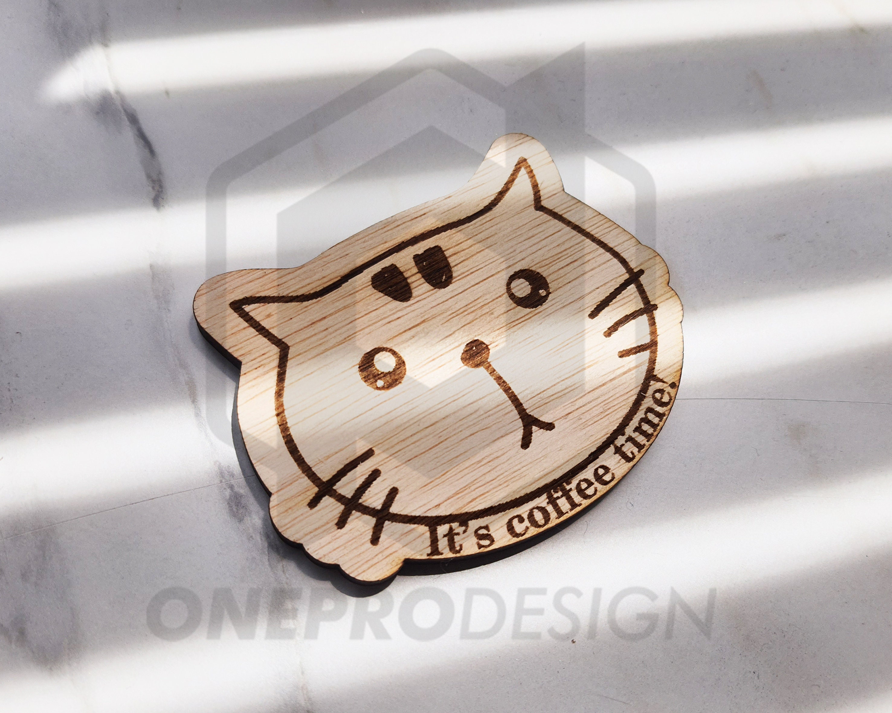 Cute Cat Coaster 6 Designs- Svg / Pdf / Eps / Dxf Laser Cut File ...