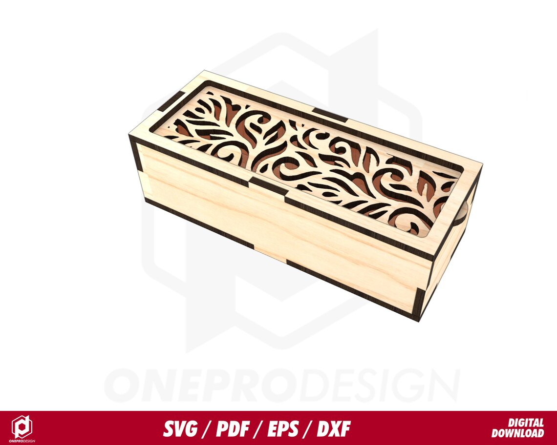 Boxes With Slide Lid 5 Different Pattern for 1/4 or - Etsy