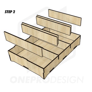 Boxes Slid Lid With 3 Compartment, 2 Sizes, for 1/8" or 3.1mm Thk Wood ...