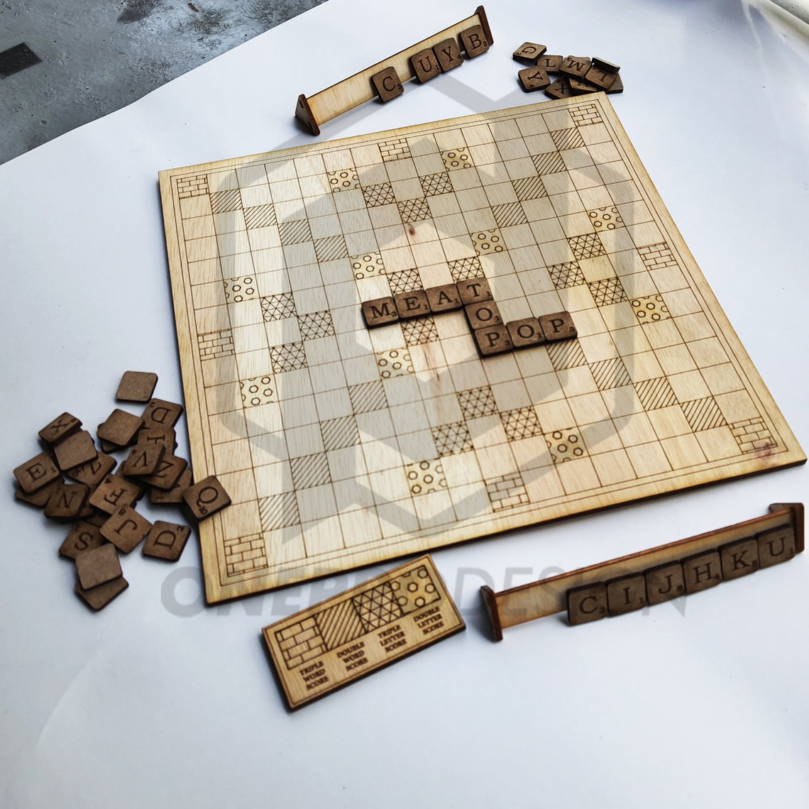 Scrabble Board Game - Svg / Pdf / Eps / Dxf Laser Cut File - Instant ...