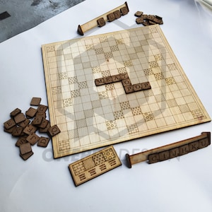 Scrabble Board Game - Svg / Pdf / Eps / Dxf Laser Cut File - Instant ...