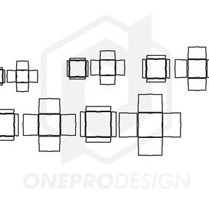 Square Box With Lid, 5 Different Size, for 1/8" or 3.1mm Thk Wood - Svg ...