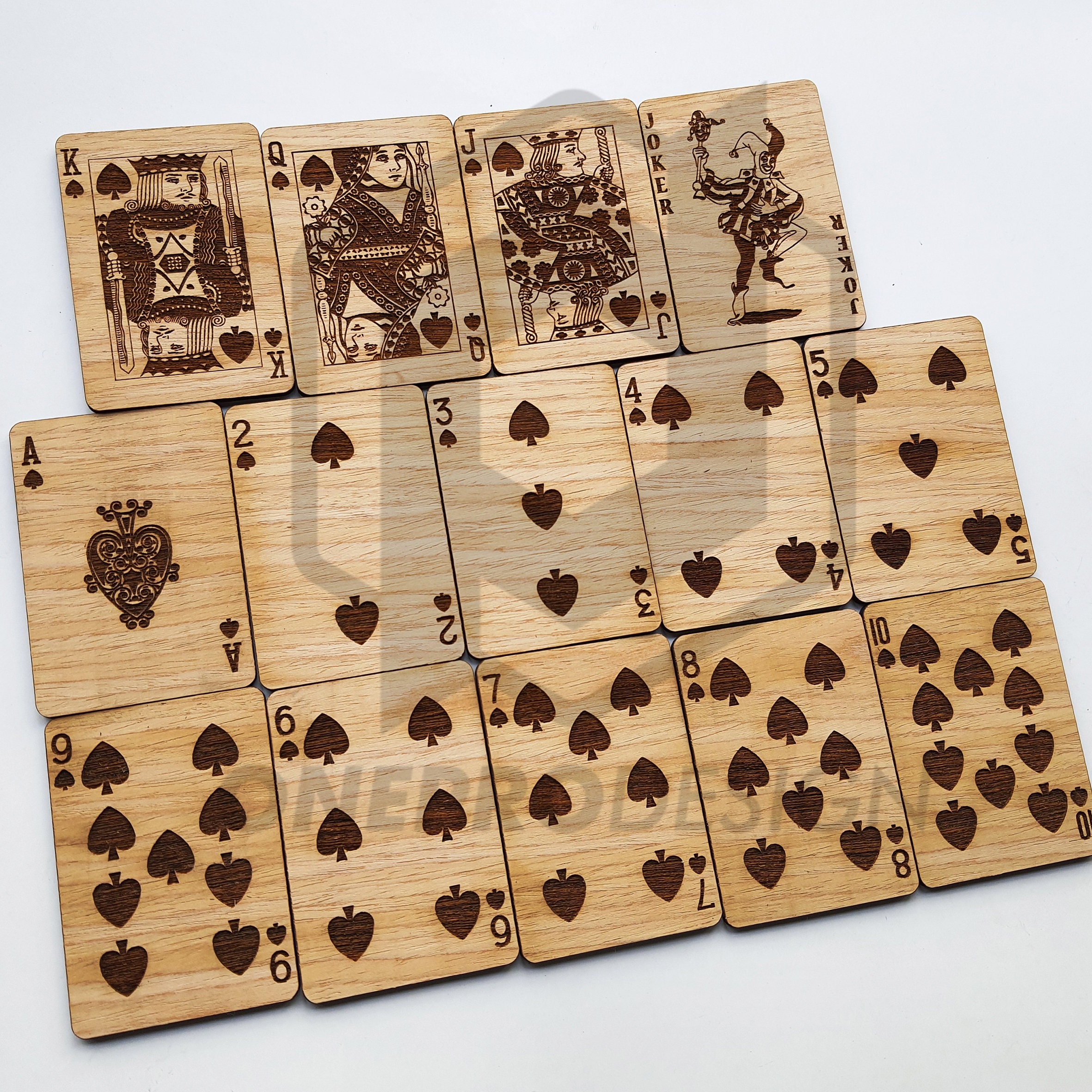Card Games/poker Card - Svg / Pdf / Eps / Dxf Laser Cut File - Instant ...