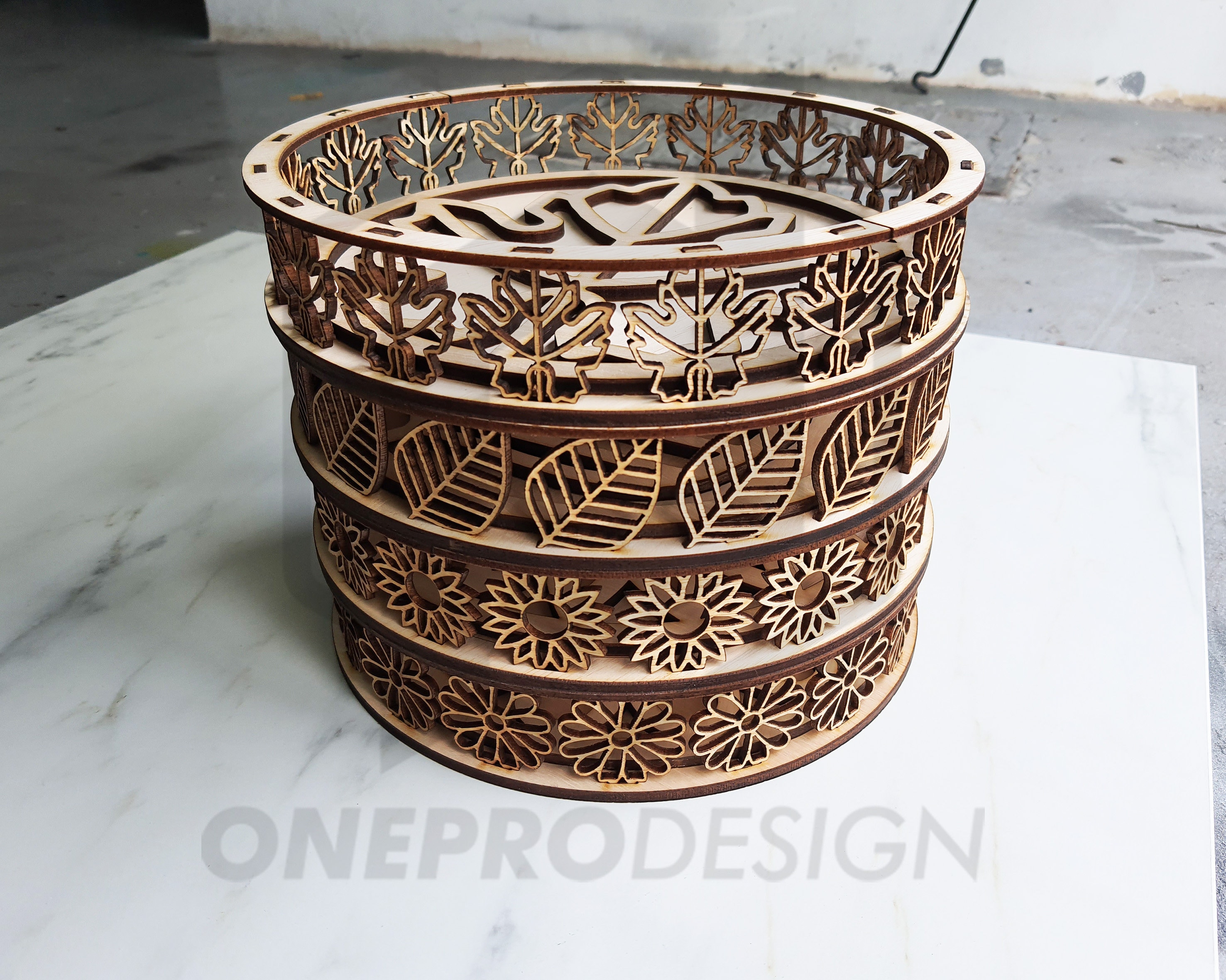 Bundle Set, Circle Wooden Tray, 4 Designs - Svg / Pdf / Eps / Dxf Laser ...