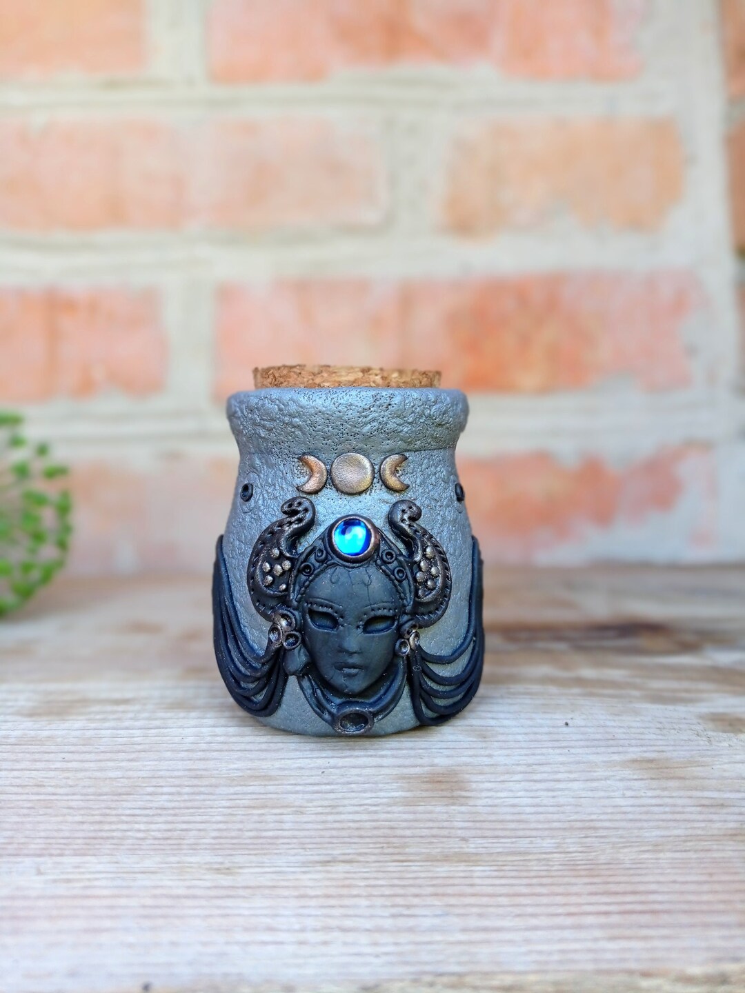 Potion Jar, Gothic Goddess, Pagan Altar - Etsy