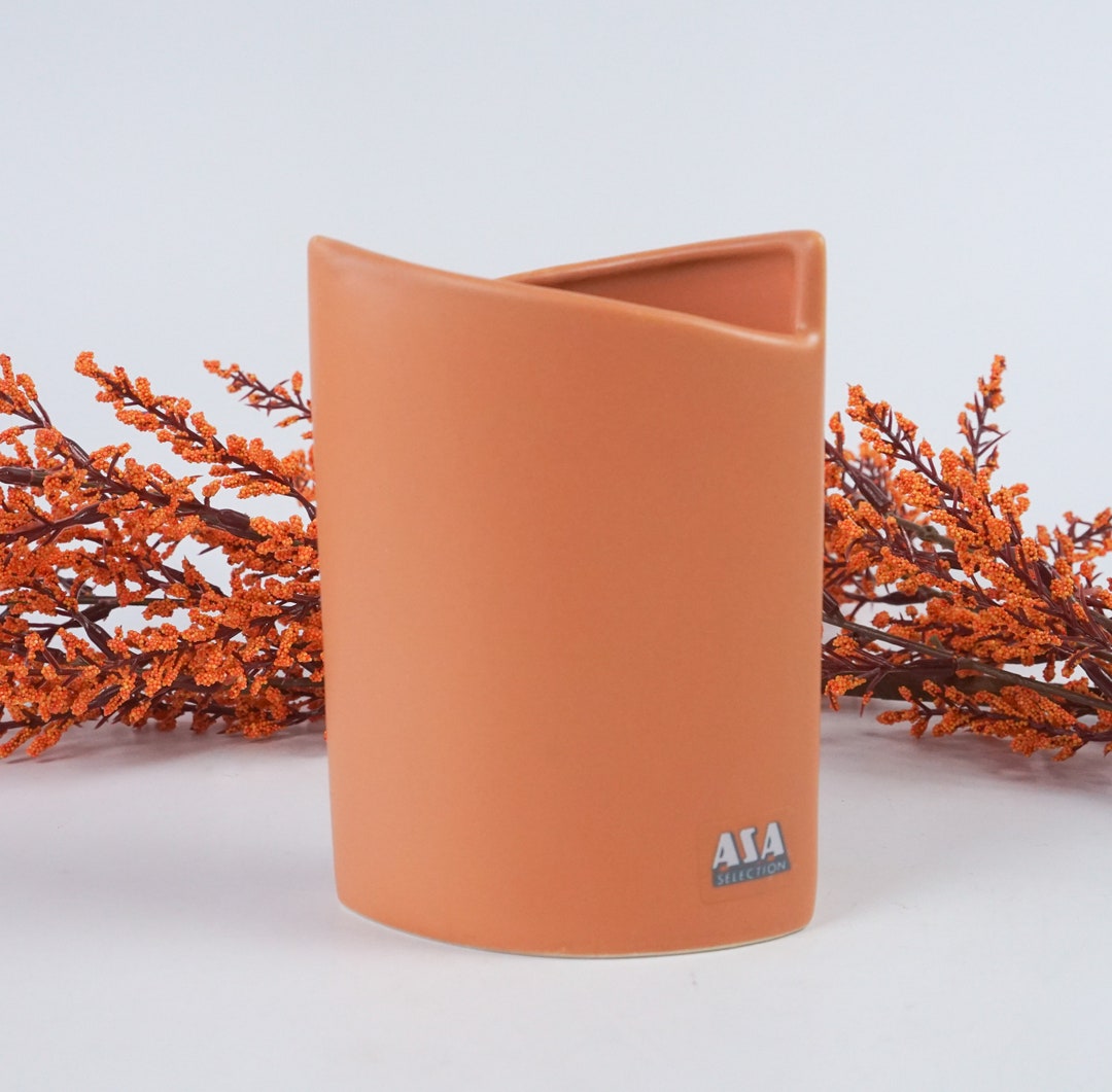 Vase From ASA in Salmon-orange, Small Vintage Vase, Mid-century ...