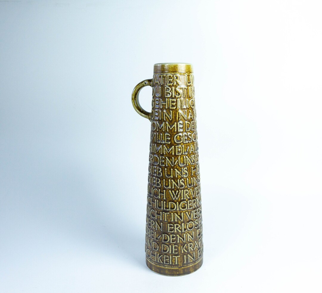 Jug With Prayer Our Father, Vintage Jug, Manufacturer Goebel Ceramic ...