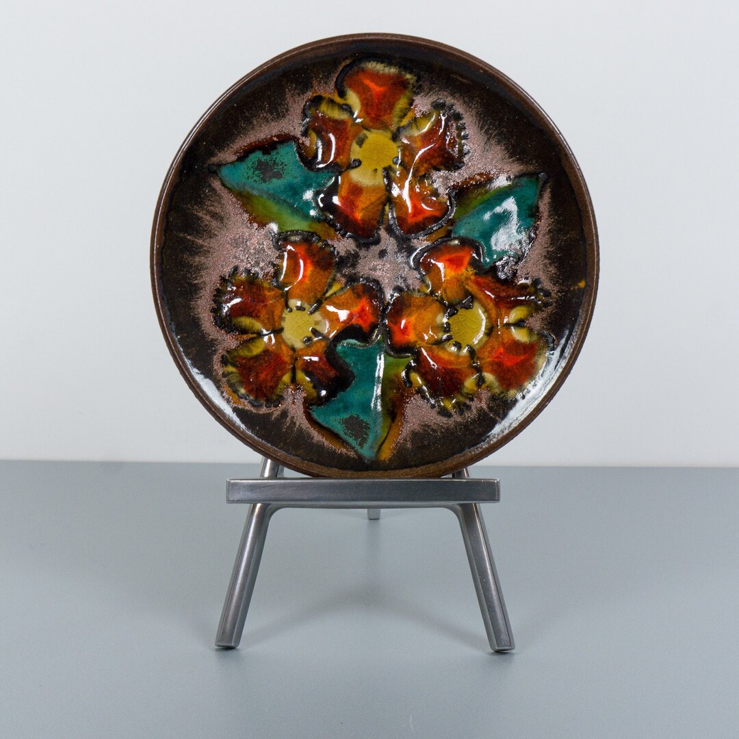 Wall Plate, Diameter 18 Cm, Retro Ceramic Plate Ruscha, WGP, Vintage ...