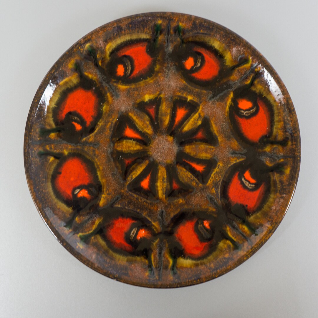 Large Wall Plate Ruscha, XXL Ceramic Plate, 1970s, Brand 717 3 ...