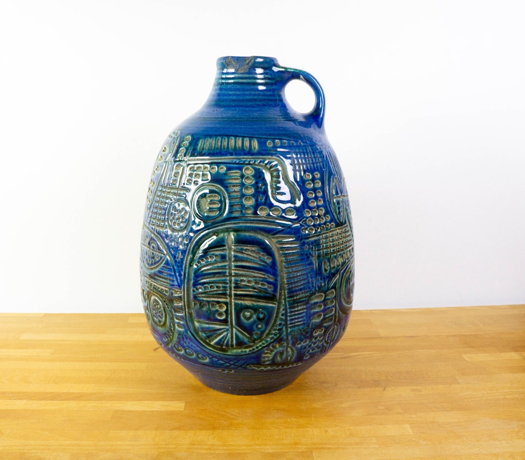 Prehistoric Floor Vase Carstens Tönnieshof, by Gerda Heuckenroth, 35 Cm ...