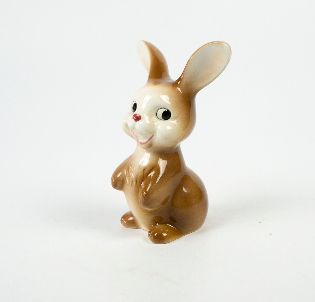 Rabbit Made of Porcelain, Small Porcelain Figure, Porcelain Manufactory ...