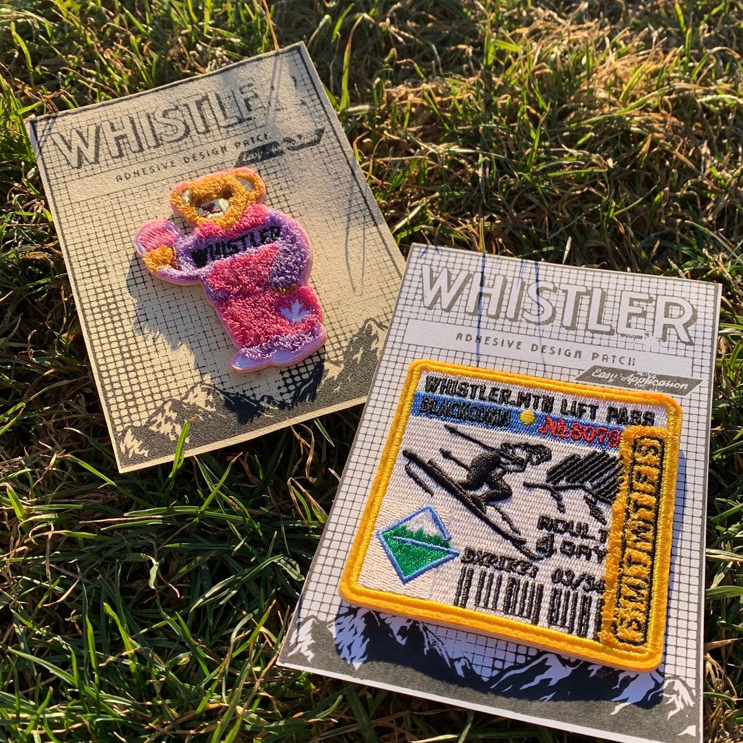 Whistler Local Design Patches / Patch Sticker Embroidered Chenille ...