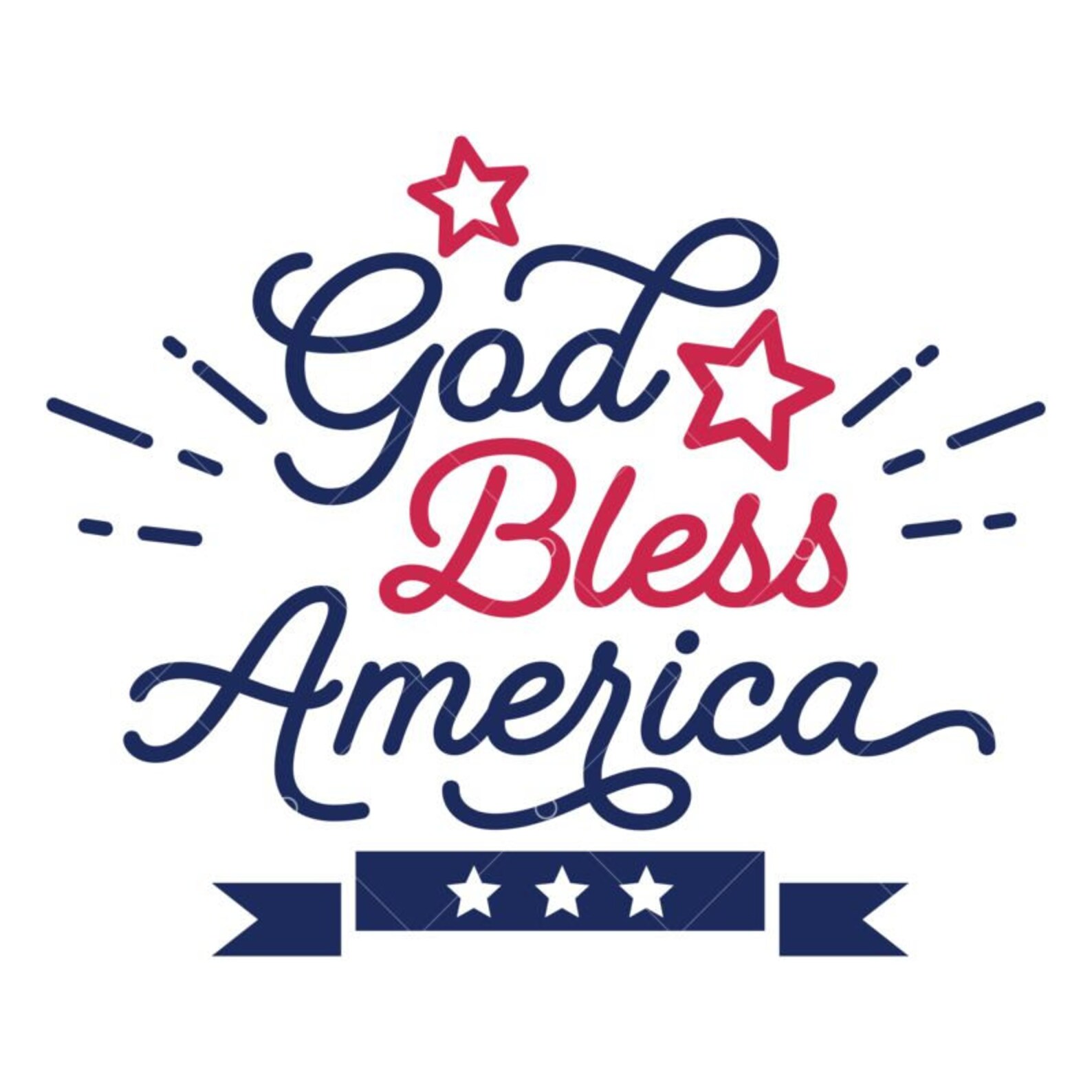 God Bless America Svg Png Eps Dxf Digital Download File | Etsy