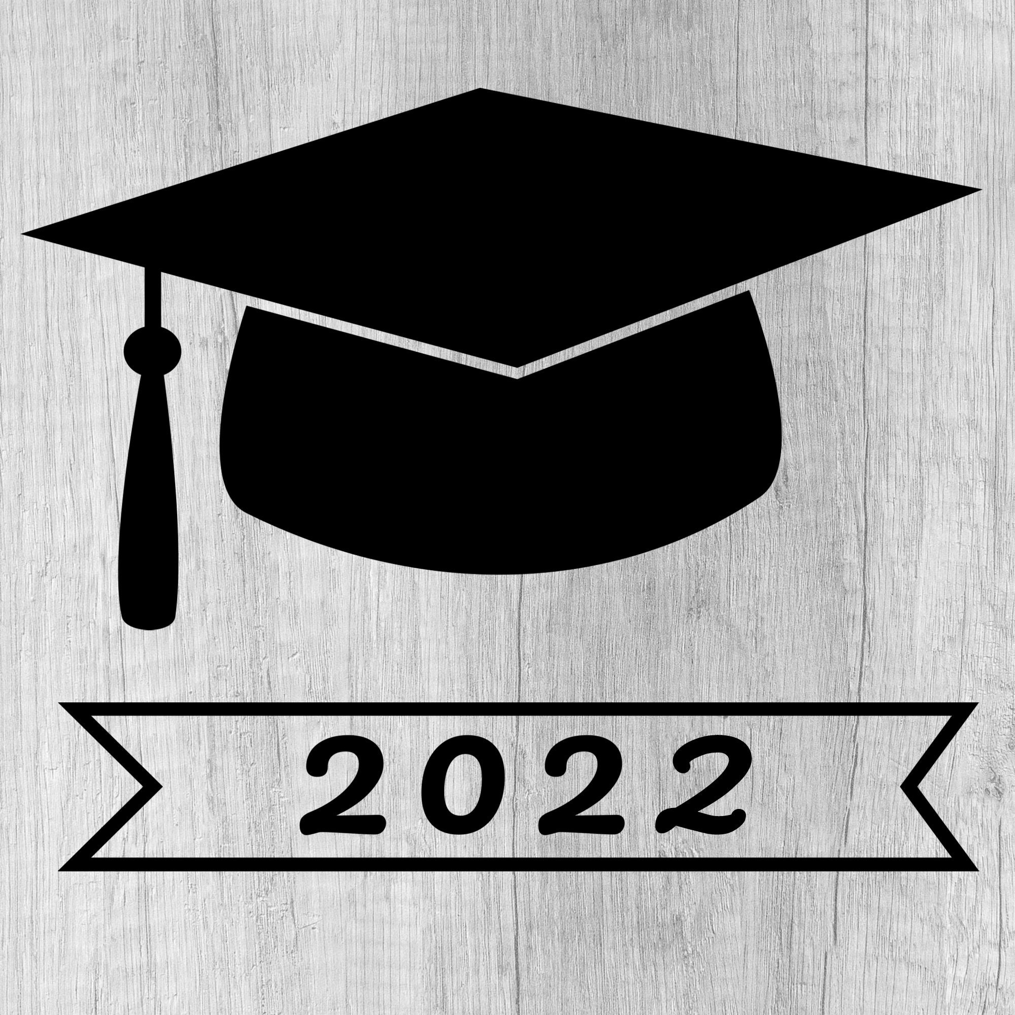 Graduation Cap SVG, Clipart Graduation Hat and Tassel for High School ...