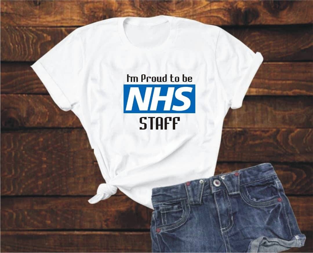 Proudly NHS Staff Thank you NHS Tee Unisex I'm proud to | Etsy
