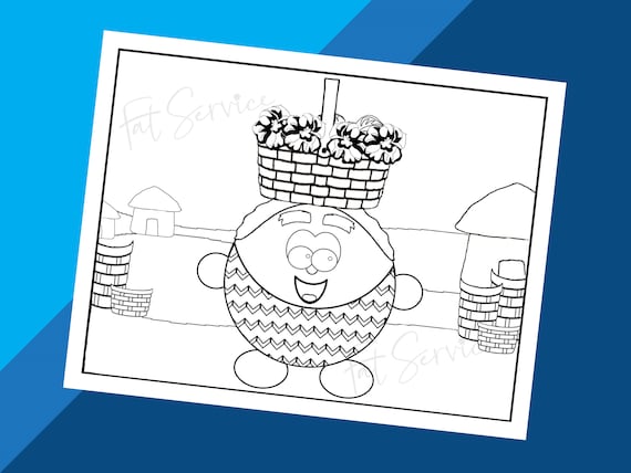 African Village Coloring Pages