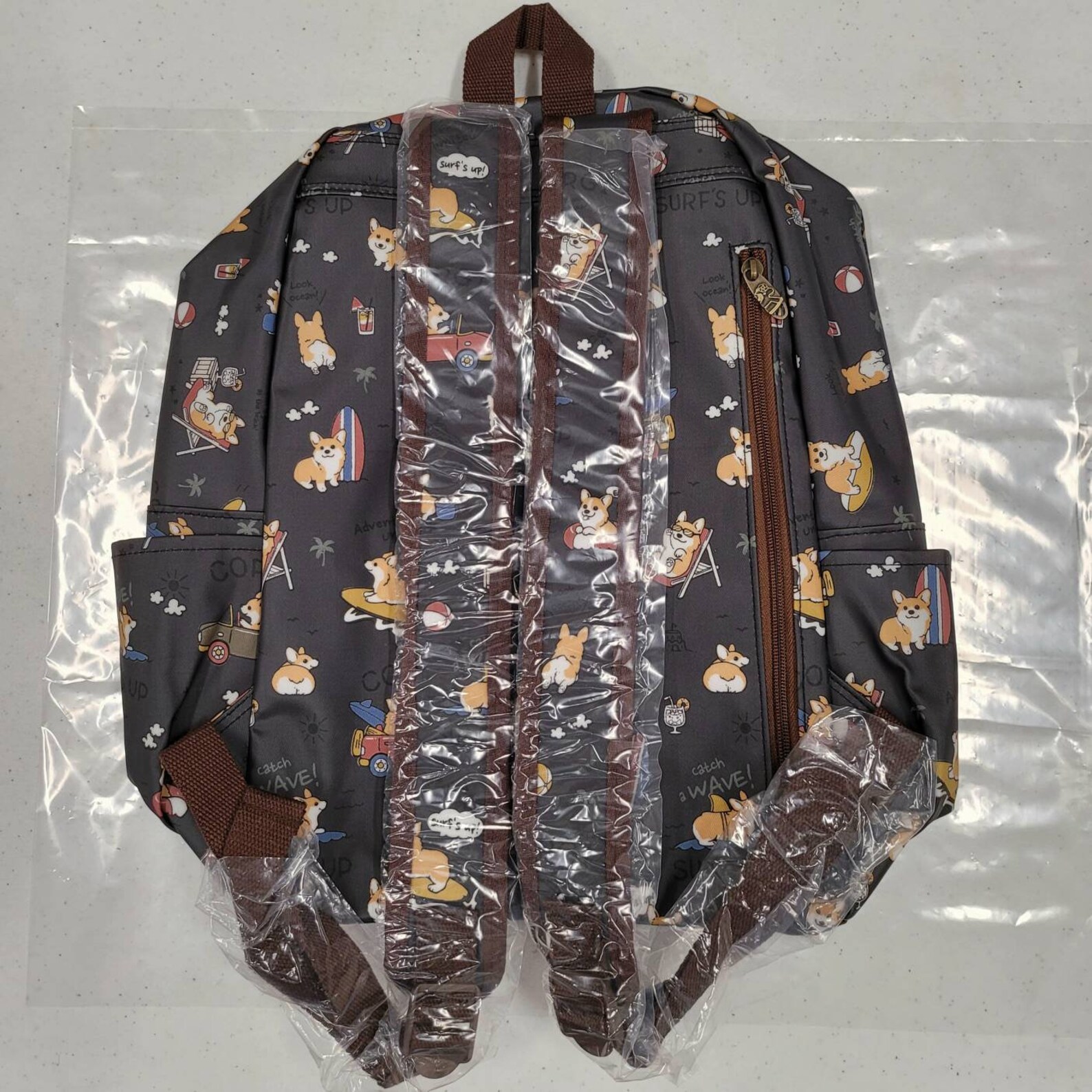 Corgi Puppy Large Backpack Waterproof Zipper Dog Corgi - Etsy