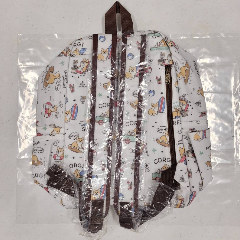 Corgi Puppy Large Backpack Waterproof Zipper Dog Corgi - Etsy