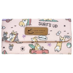 Corgi Puppy, Multifunctional Trifold Long Wallet, Waterproof, Snap ...