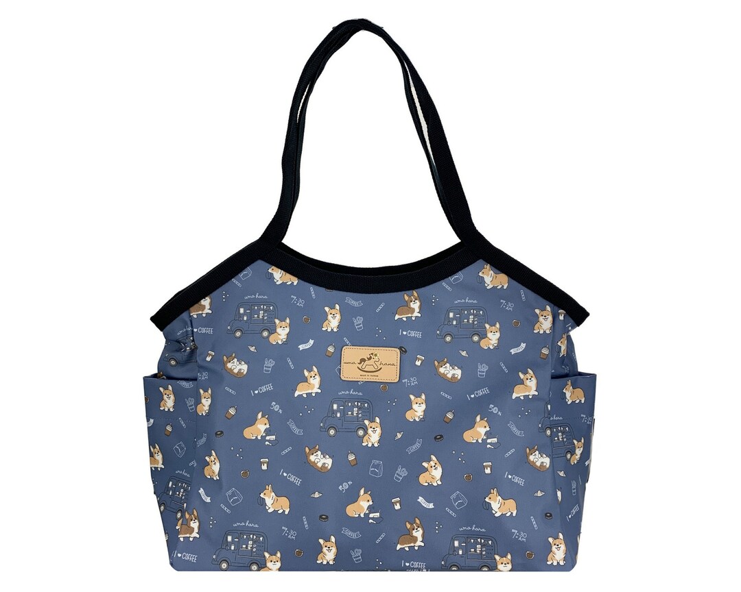 Waterproof Corgi Tote Trapeze Shoulder Handbag, Cute Gift for Dog ...
