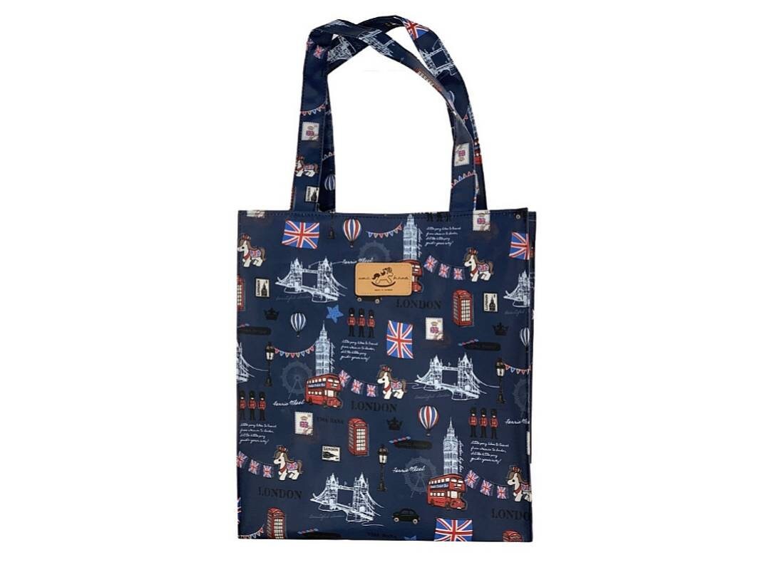 London England Waterproof Large Shoulder Tote Bag, Cute Handmade Gift ...