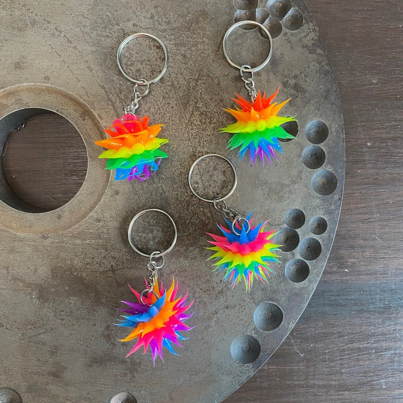 Silicone Fidget Keychain - Etsy