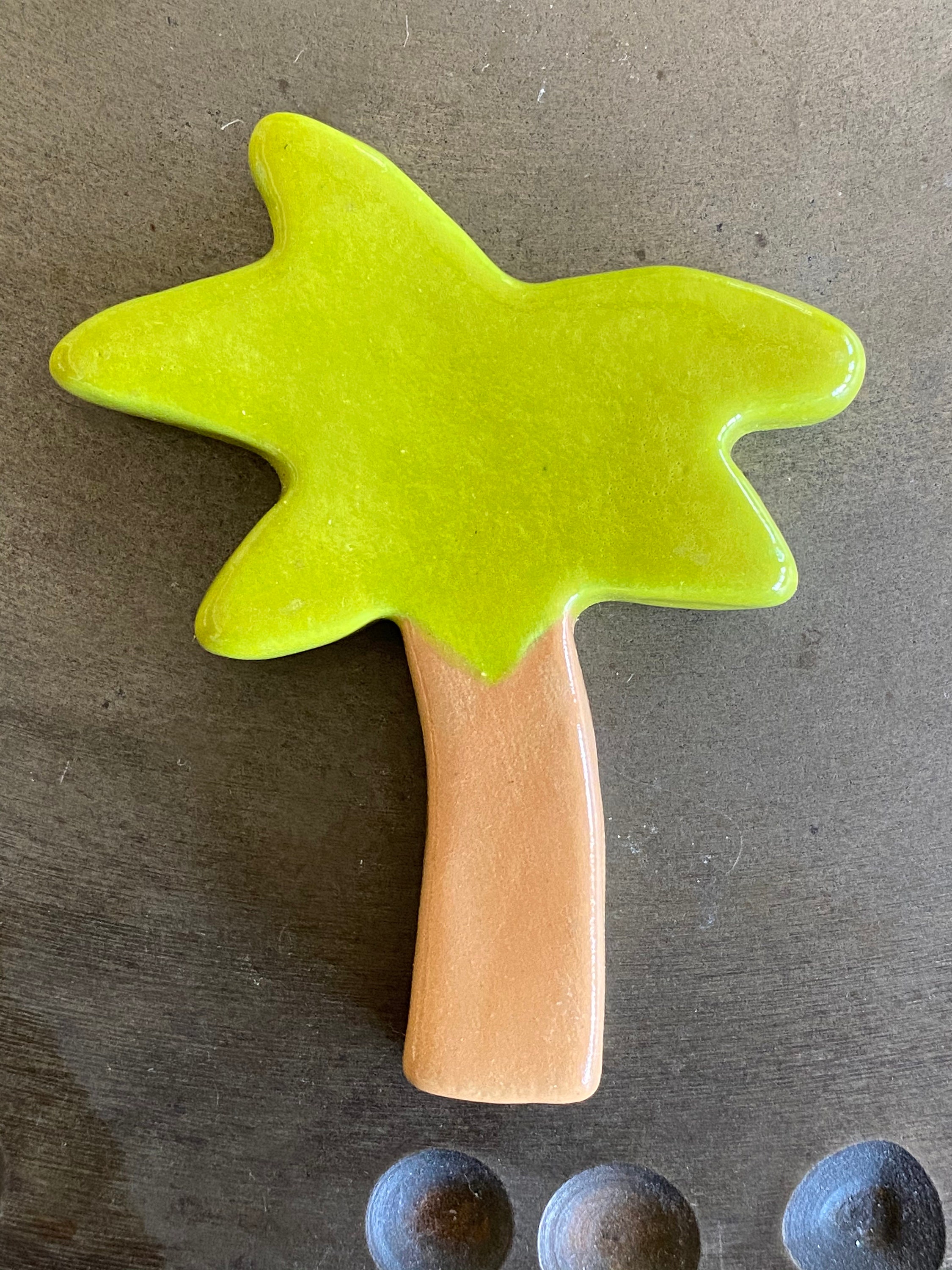 Palm Tree Ceramic Pendant/charm, Ceramic Palm Tree, Palm Tree Pendants ...