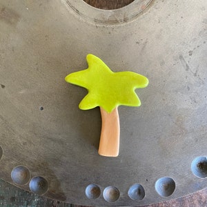 Palm Tree Ceramic Pendant/charm, Ceramic Palm Tree, Palm Tree Pendants ...