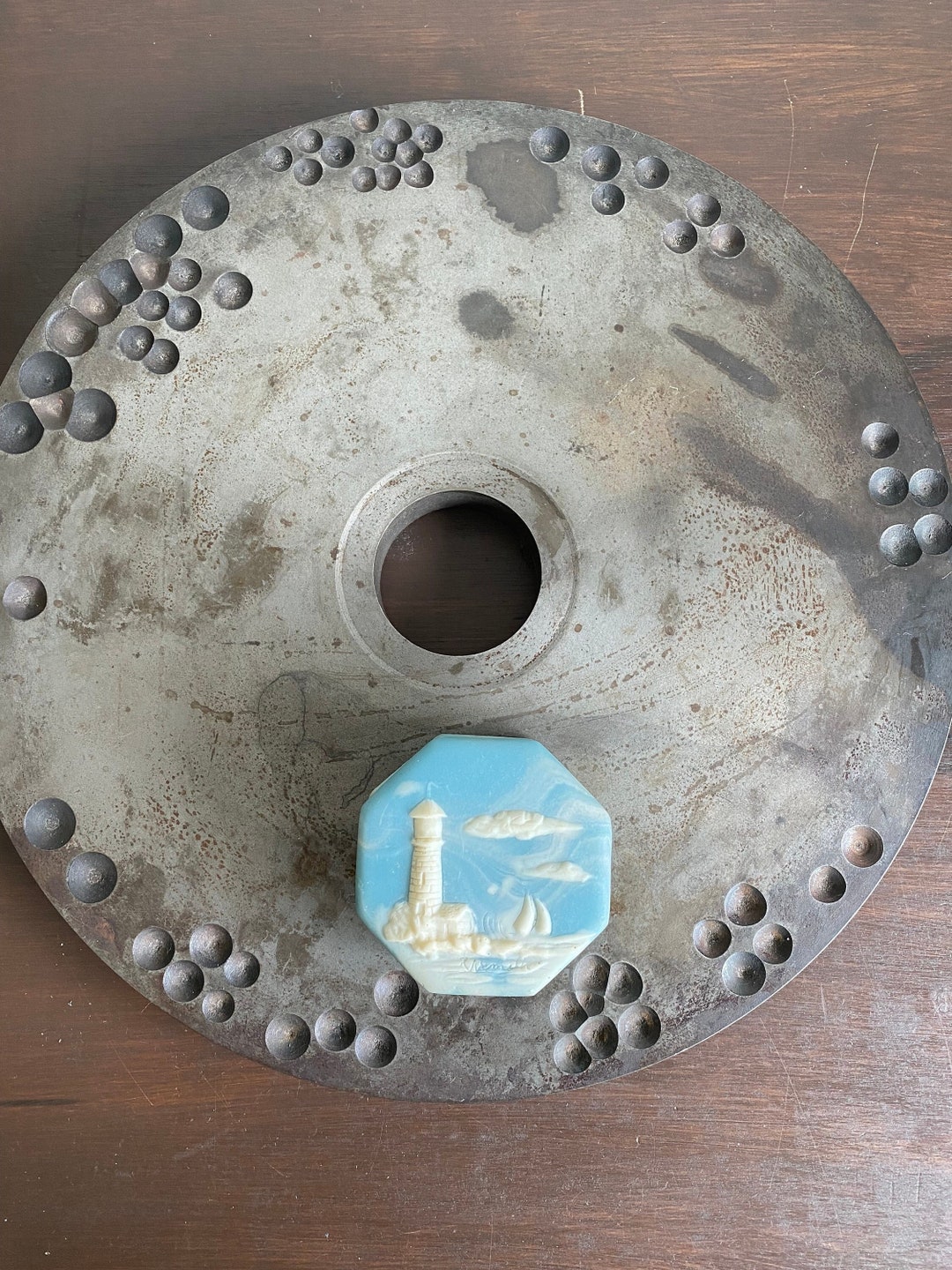 Vintage Incolay Floral Vase Trinket/jewelry Box, Unique Blue Incolay ...