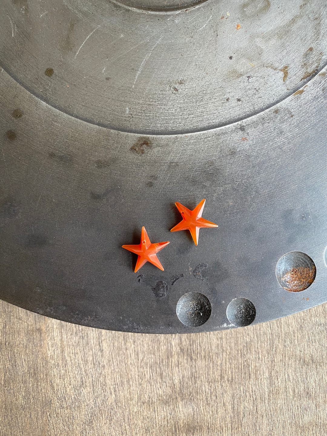 2pc-carnelian Star, Carnelian, Carved Carnelian Star, Carved Star, Star ...