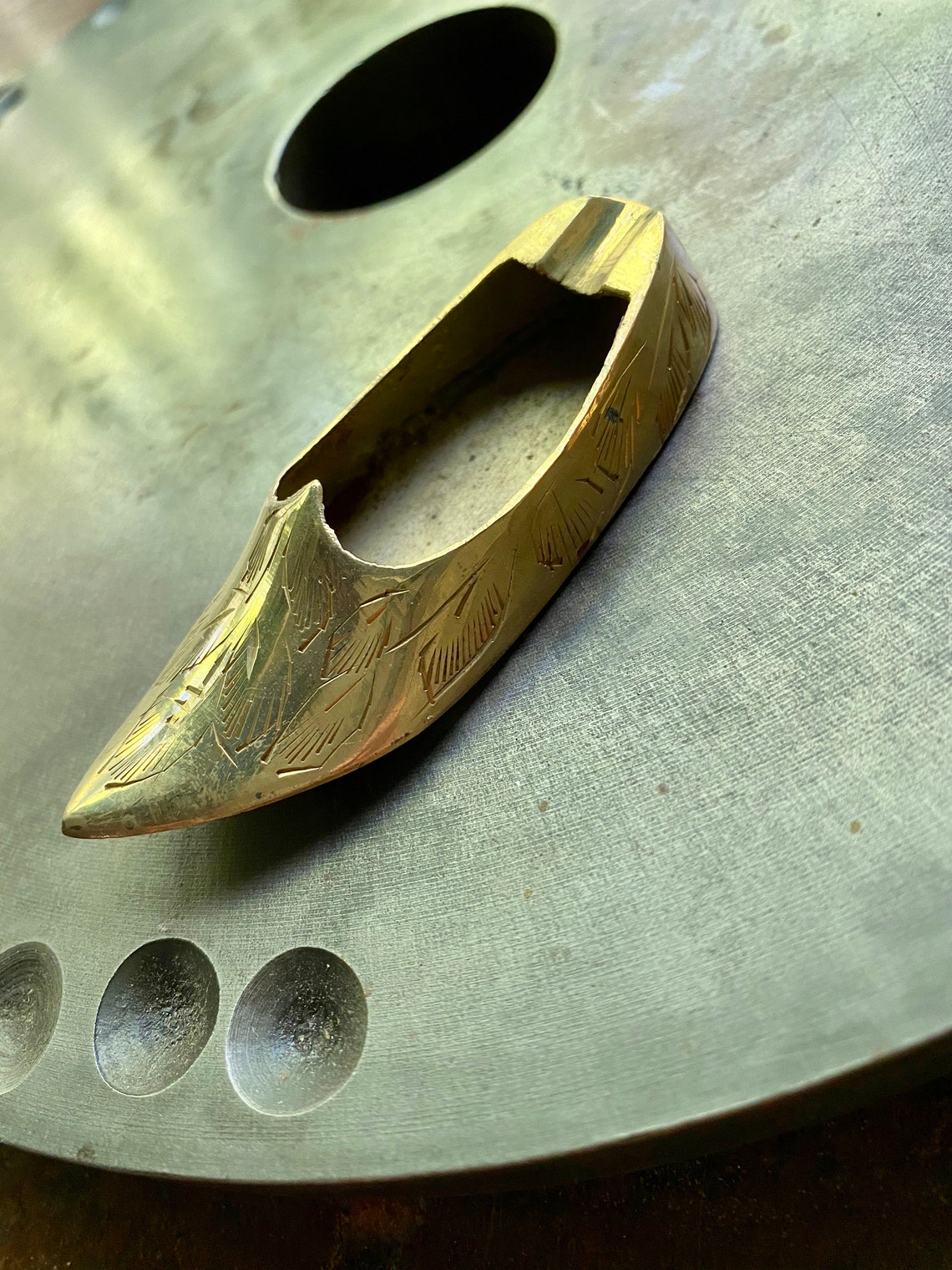 Vintage Brass Slipper Ashtray Brass Shoe Tray Trinket Dish - Etsy