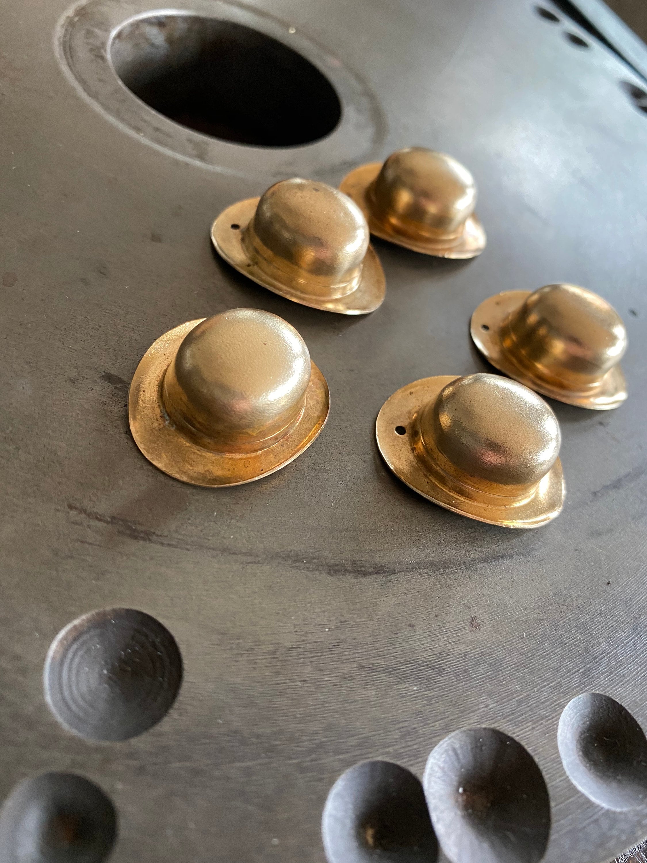 1pc Vintage Miniature Brass Hat Small Brass Bowler Hat | Etsy