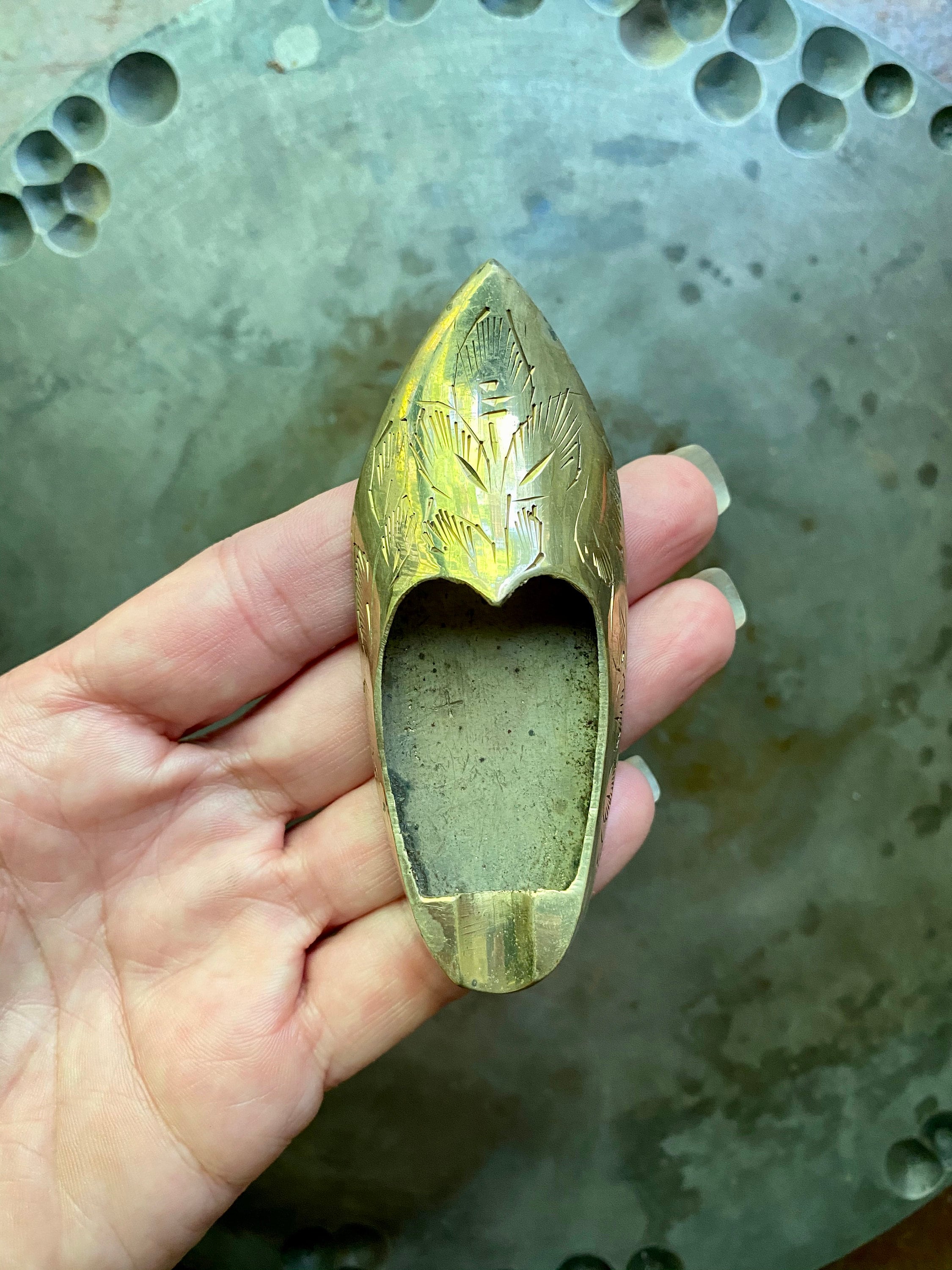 Vintage Brass Slipper Ashtray Brass Shoe Tray Trinket Dish | Etsy