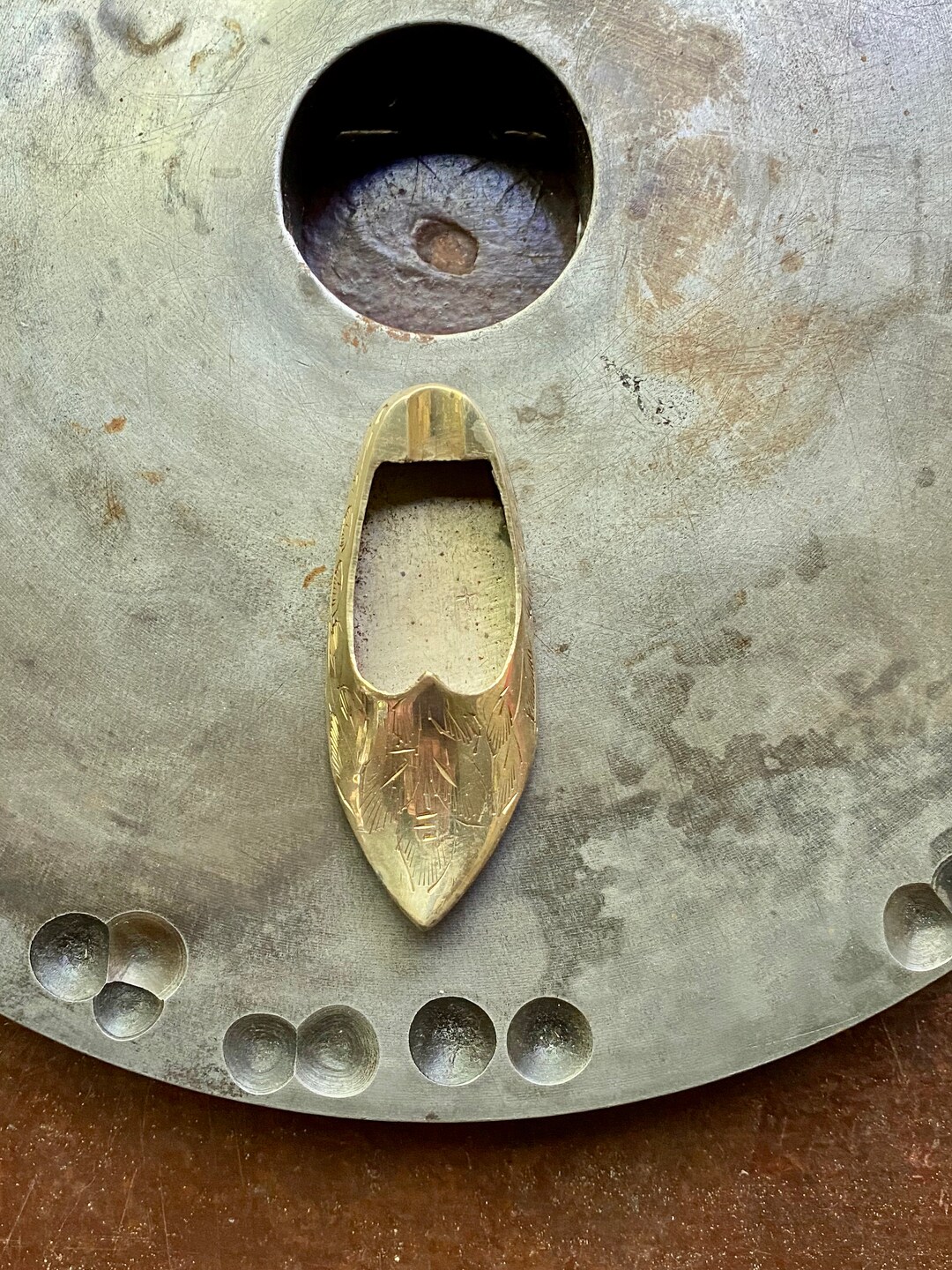 Vintage Brass Slipper Ashtray, Brass Shoe Tray, Trinket Dish, Boho ...