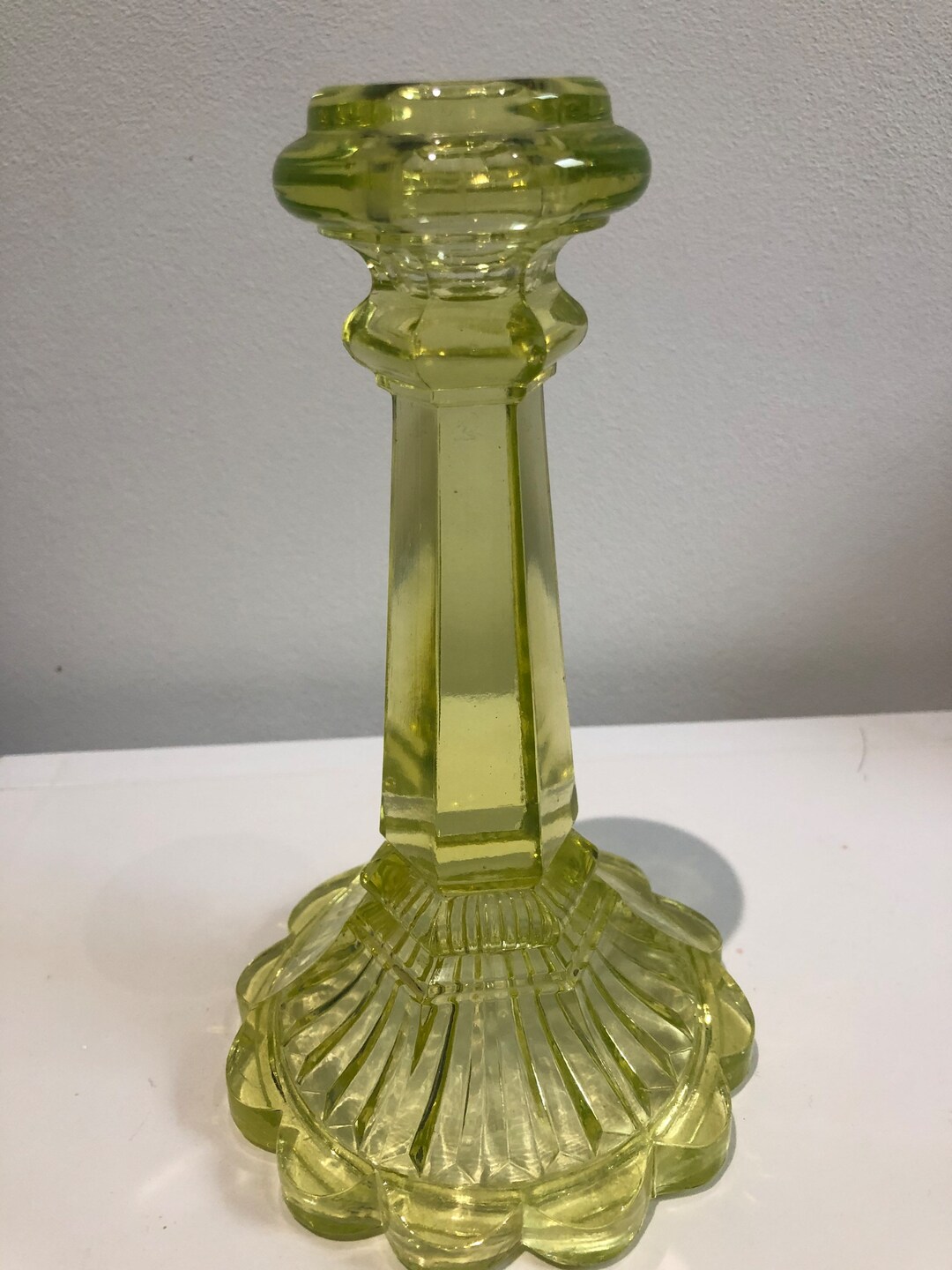 NEW LISTING: Victorian Sowerby? Greener? Vaseline Uranium Glass 7.25 ...