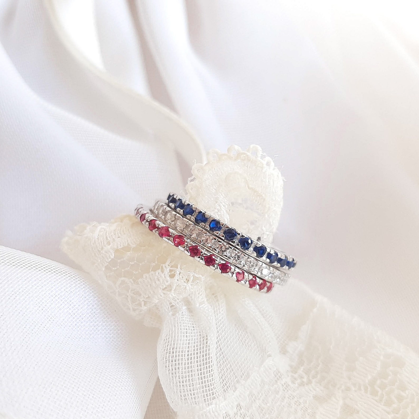 2mm April Clear Diamond Simulant CZ Pave Full Eternity Band - Etsy