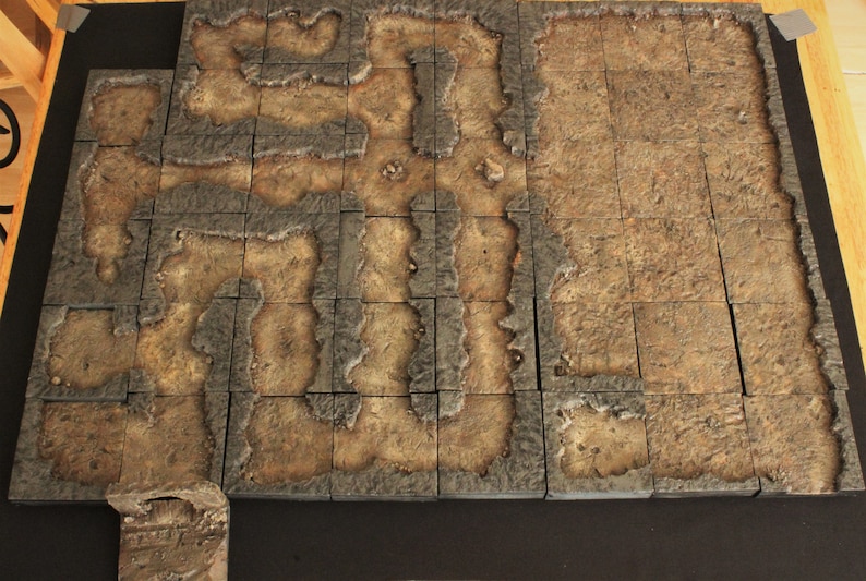 Hudge Set of Cave Tiles for Dungeons and Dragons and Pathfinder - Etsy