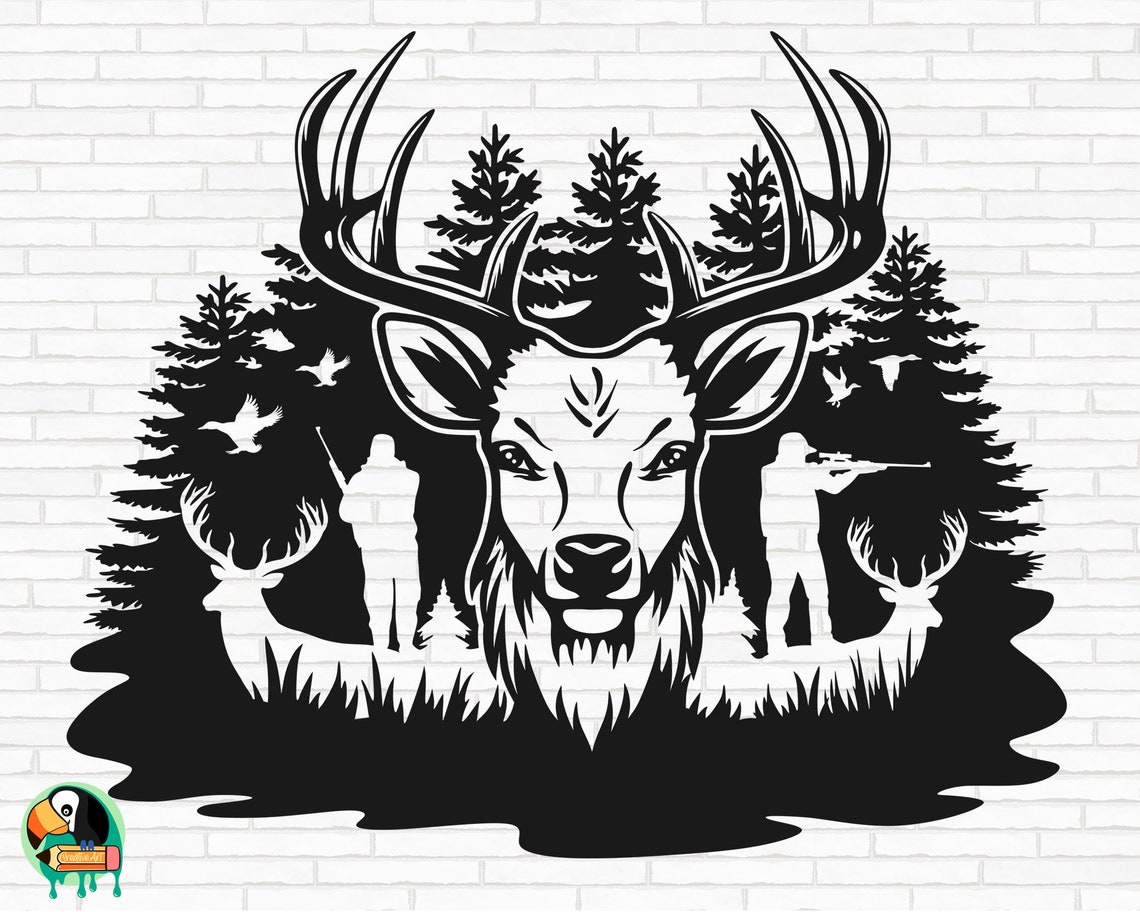 Hunting Deer SVG Deer Hunter Svg Outdoor Svg Duck Hunting - Etsy