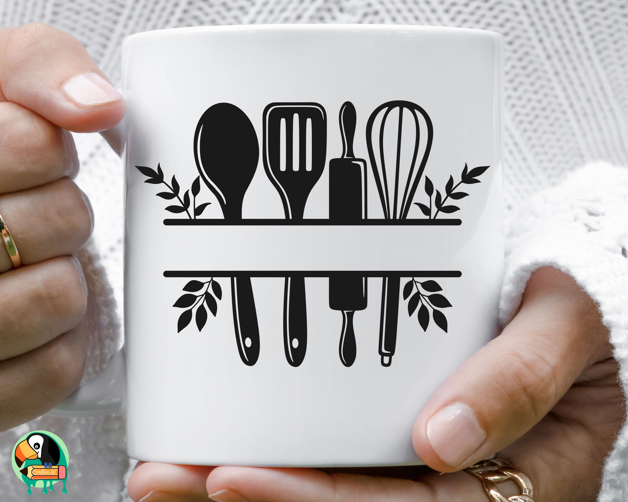 Kitchen Utensils Split Monogram SVG Kitchen Svg Cooking Svg - Etsy Canada