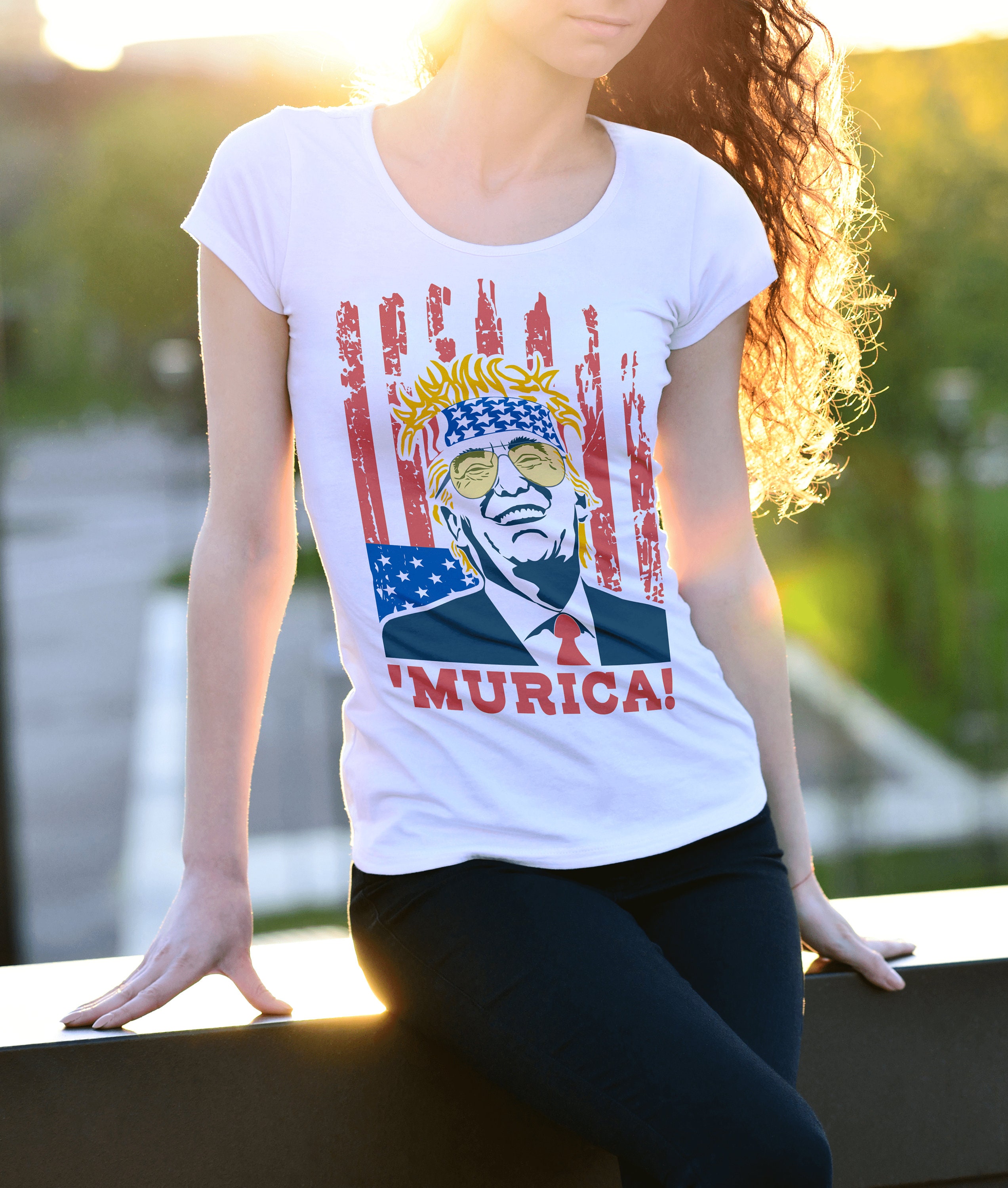 Donald Trump Murica Flag SVG Merica Svg Trump American Flag - Etsy México