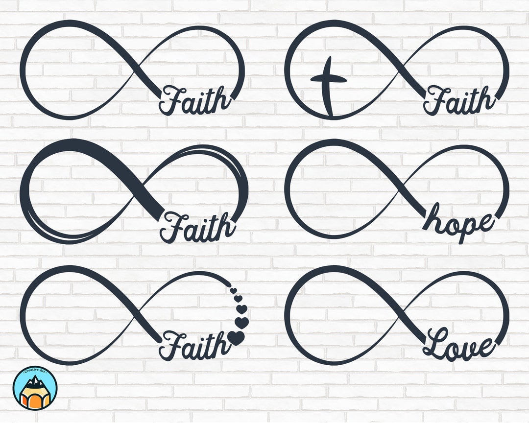 Faith Svg, Faith Love Hope Infinity Sign Svg, Faith Sign Svg, Christian ...