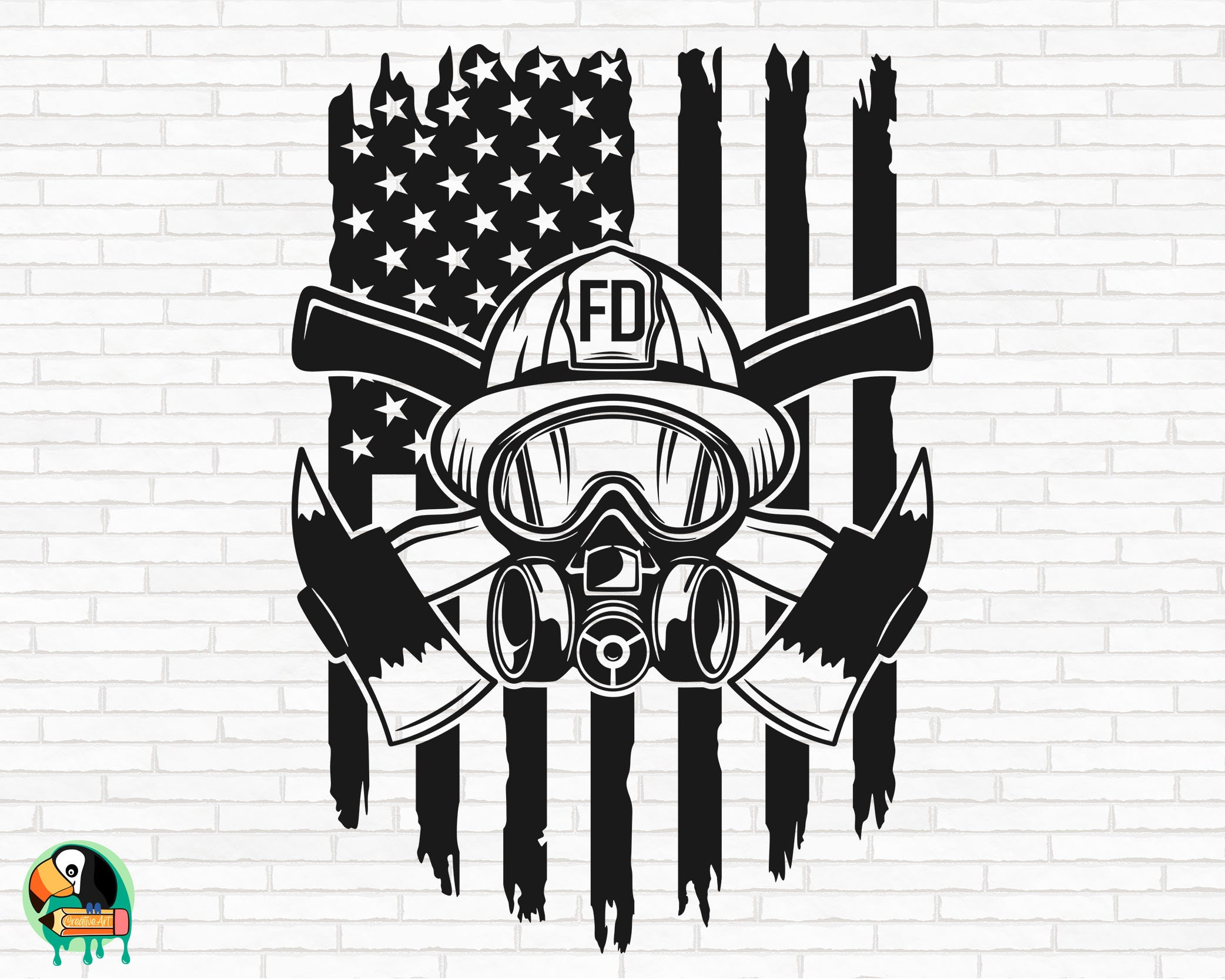 Firefighter USA Flag SVG, Fire Department Svg, Fireman Svg, Fire Rescue ...