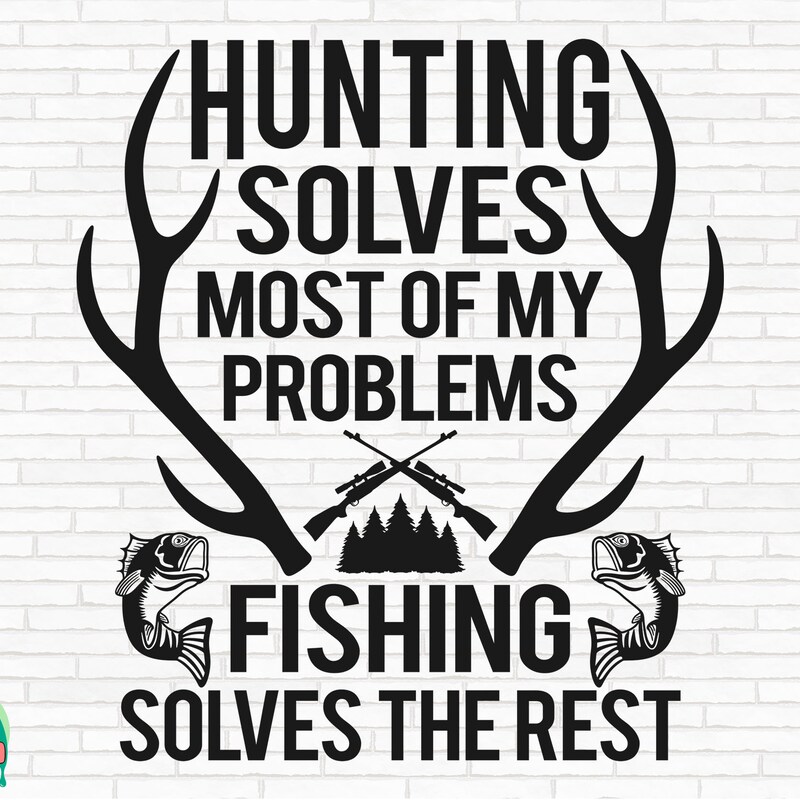 Hunting Fishing Svg - Etsy