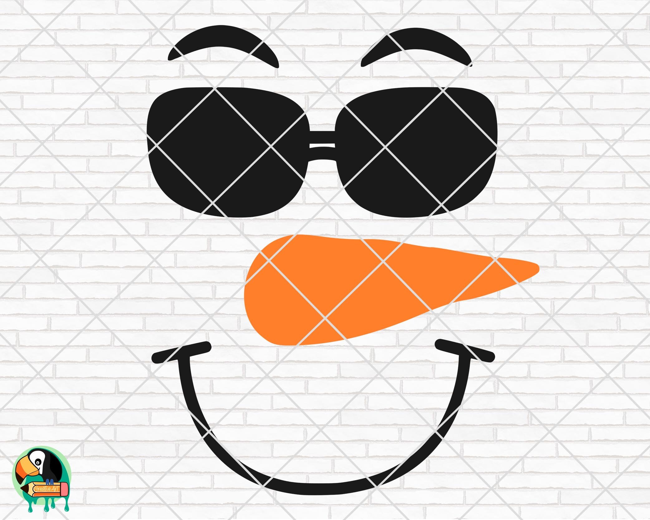 Snowman Face SVG Bundle, Winter Svg, Christmas Snowman Svg, Snowman Png ...